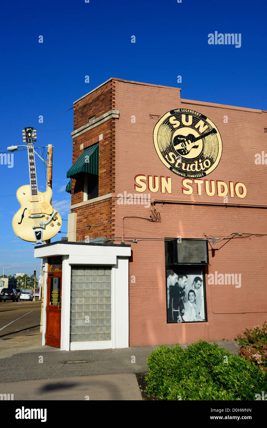 Sun Records Music Studio Elvis Presley Memphis Tennessee TN Stock Photo ...