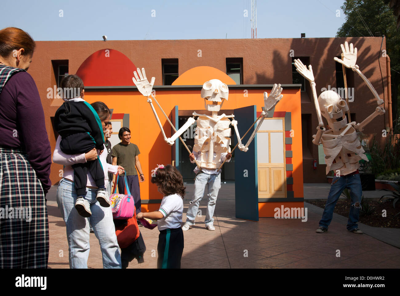 Life-size Puppet Handlers at Museo Nacional de Culturas Popular during ...