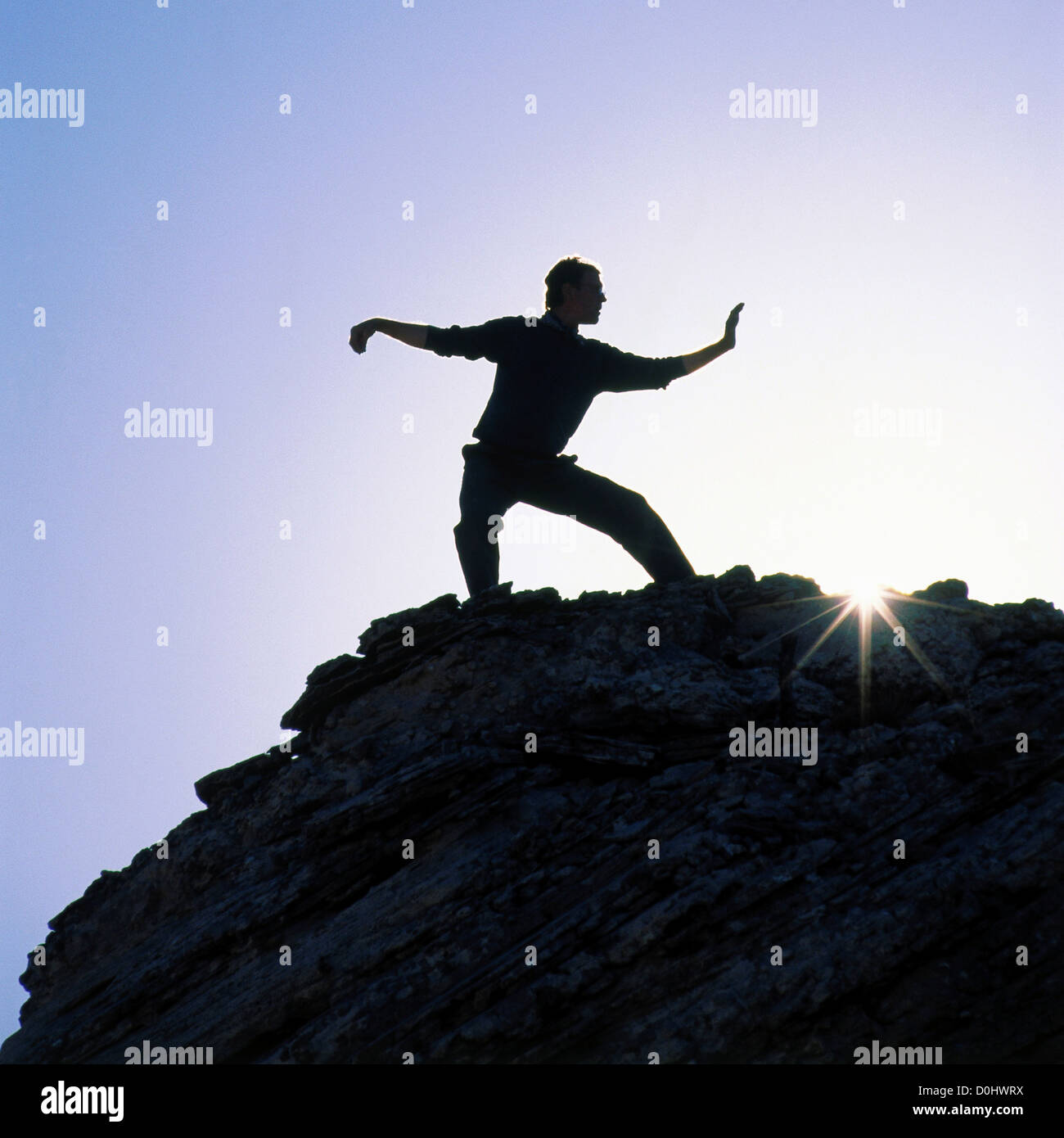 Morning Tai Chi Exercises Stock Photo - Alamy