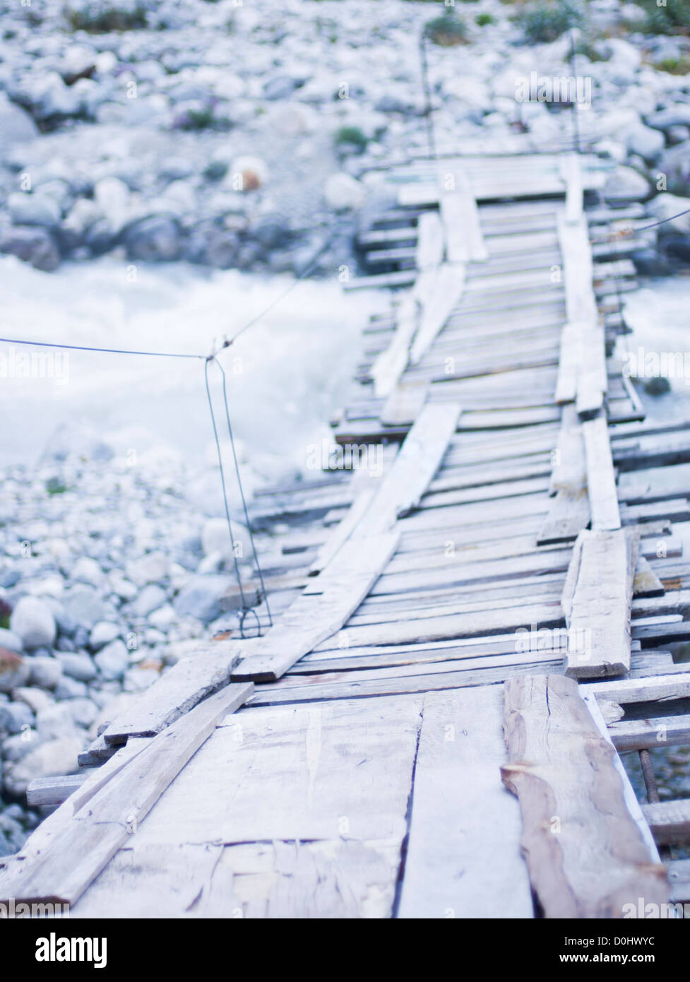 Bridge across river shaky hi-res stock photography and images - Alamy