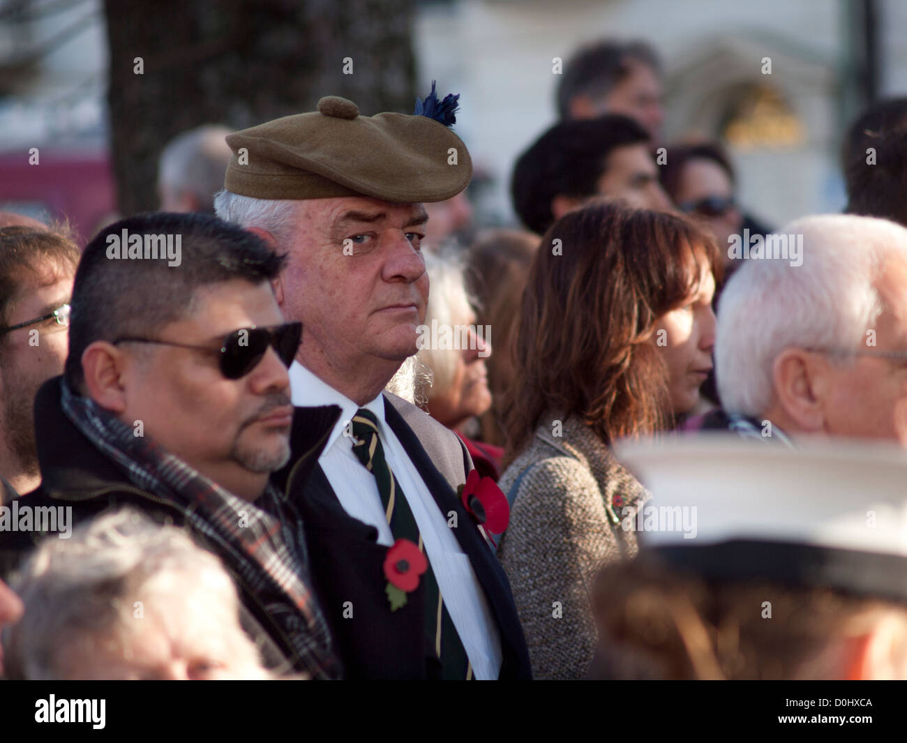 A ceremony to mark Remembrance Day,an event that happens in the UK on ...