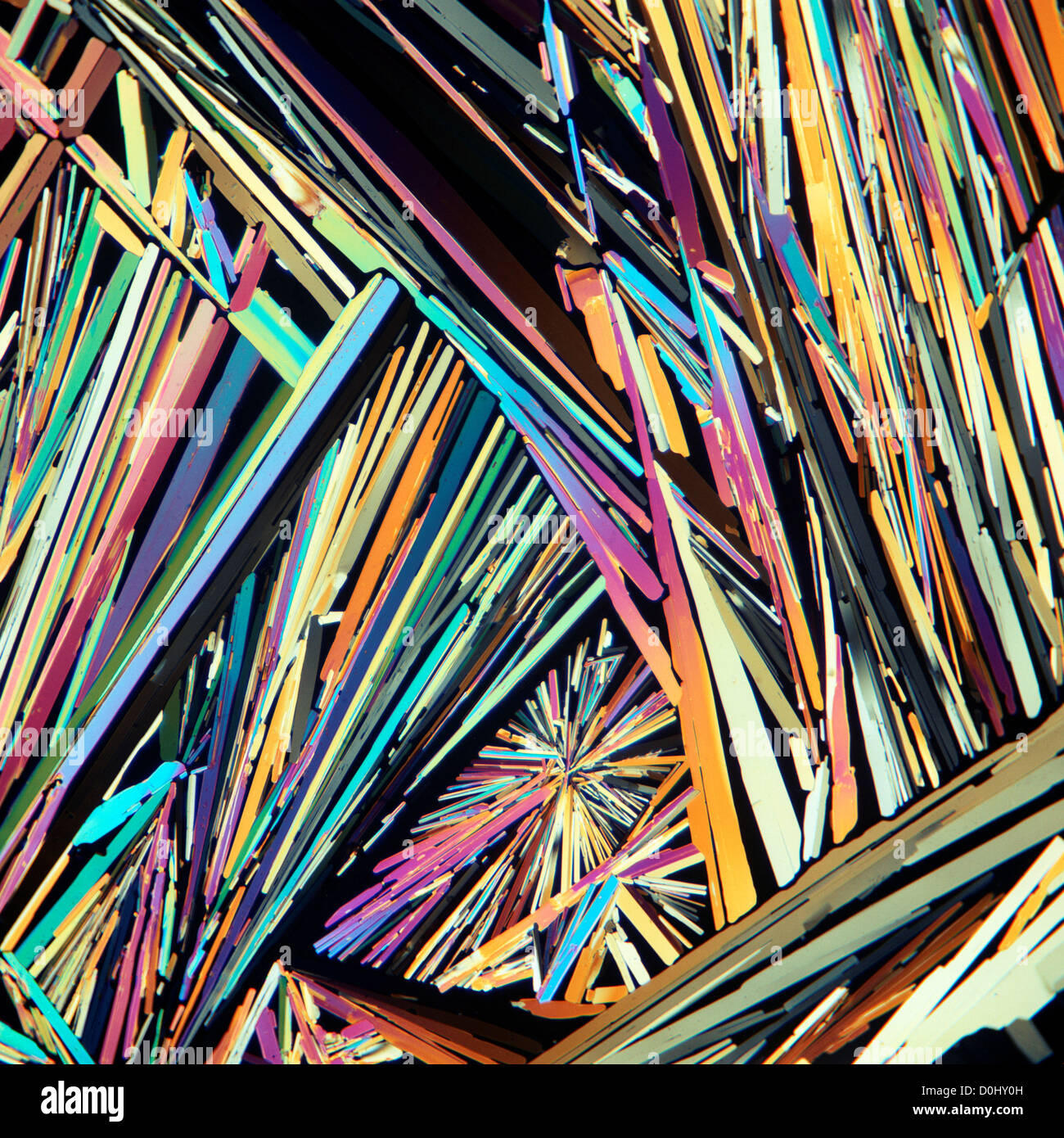 o-Nitrophenol, Crossed Polars, x120 Stock Photo - Alamy