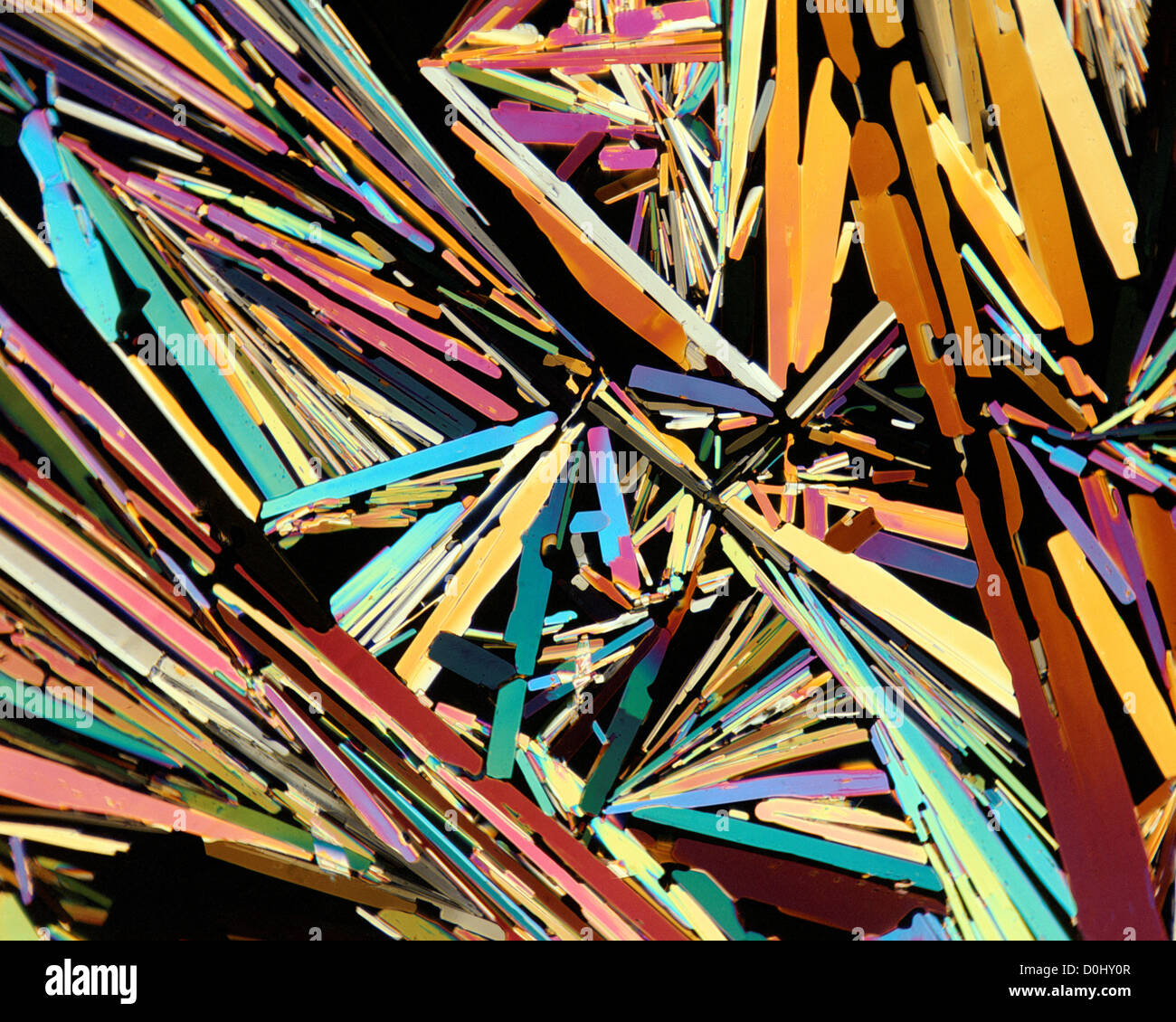 o-Nitrophenol, Crossed Polars, x120 Stock Photo - Alamy