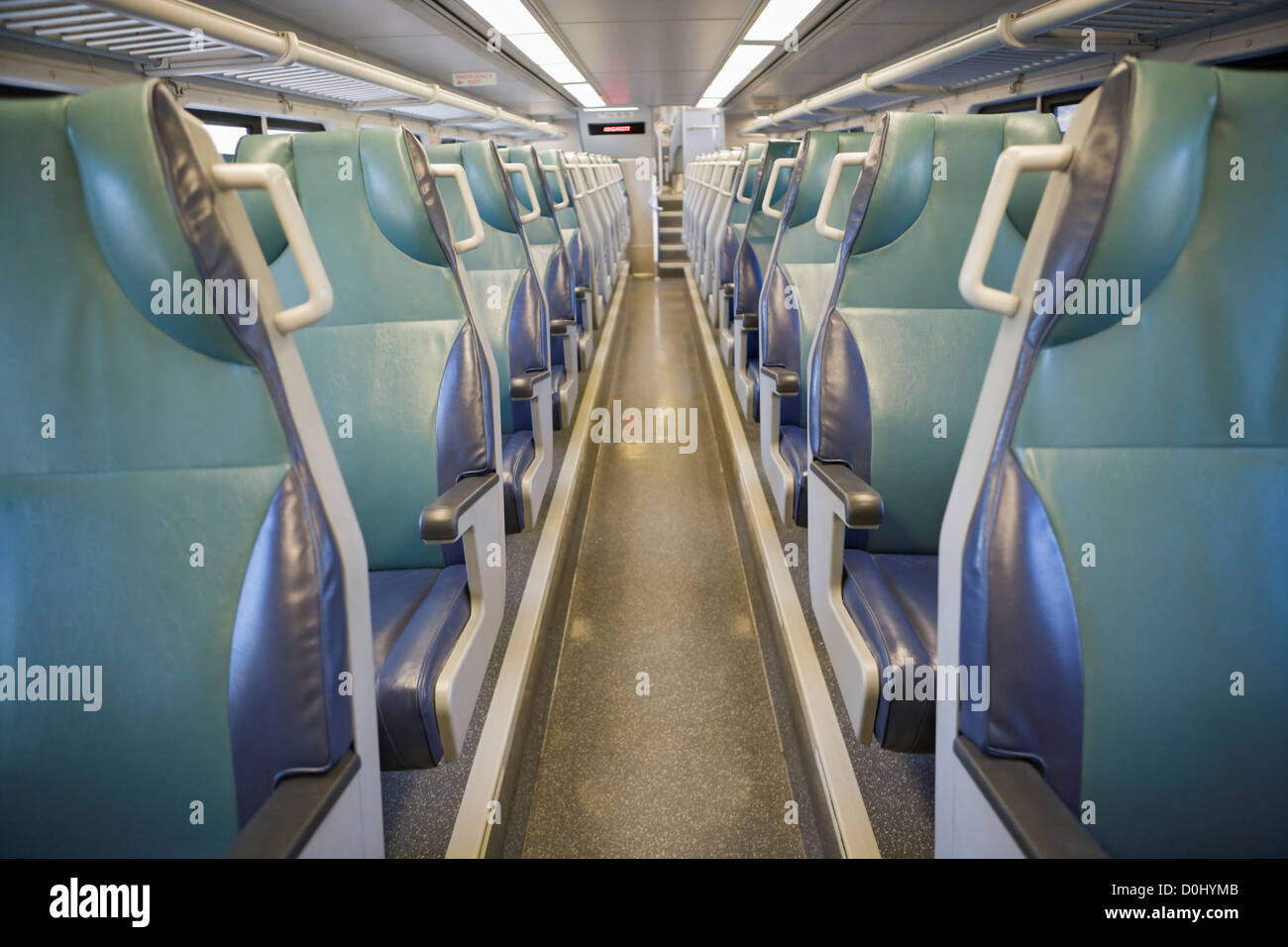 Subway Car Interior Stock Photo - Alamy