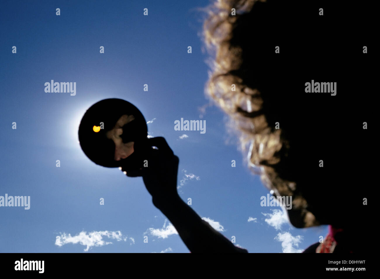 Observing an Eclipse Stock Photo - Alamy