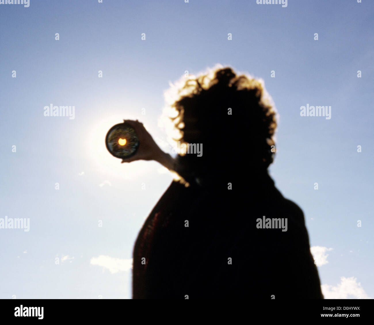 Observing an Eclipse Stock Photo - Alamy