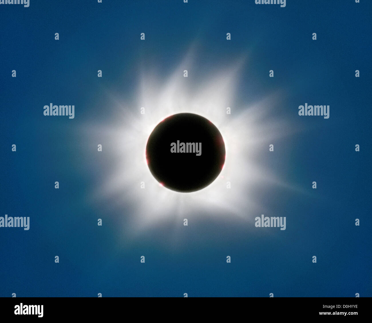 Solar Eclipse in Totality Stock Photo - Alamy
