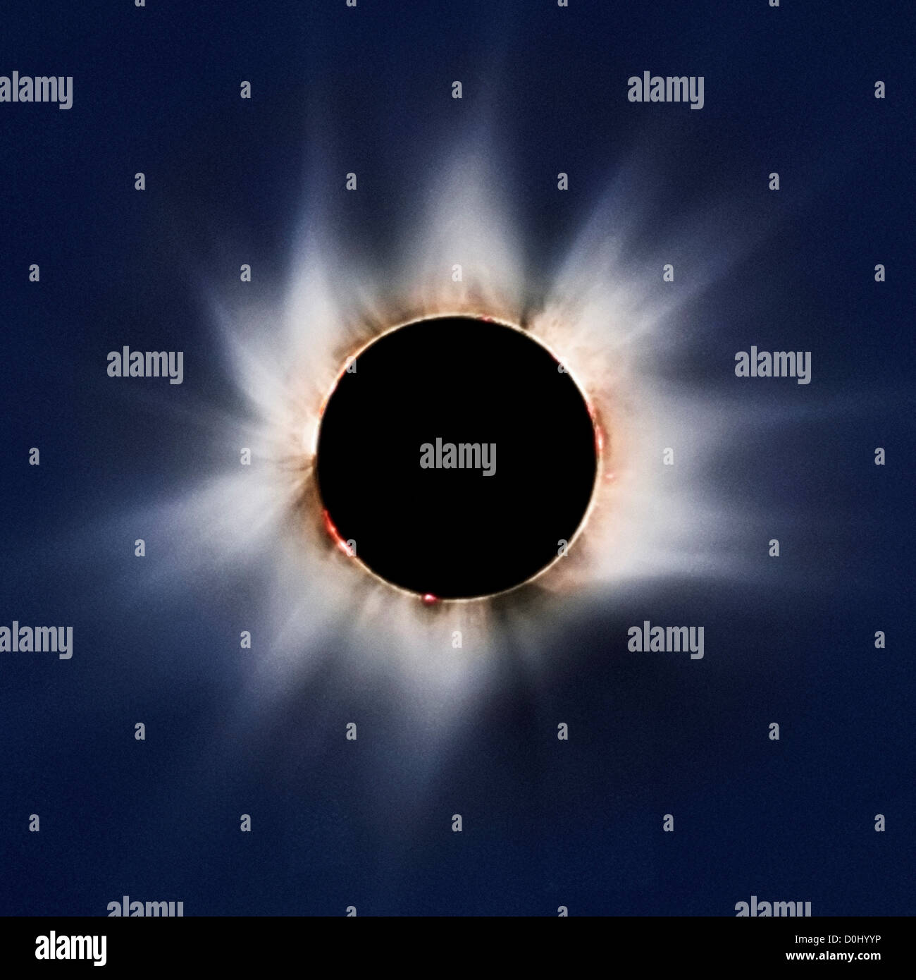 Solar Eclipse in Totality Stock Photo - Alamy