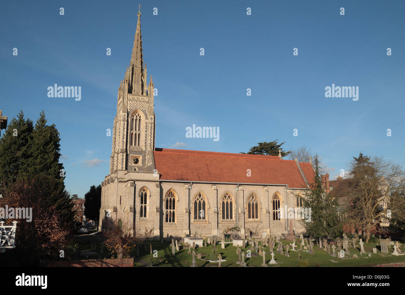 The All Saints Parish Church in Marlow, Buckinghamshire, UK Stock Photo ...