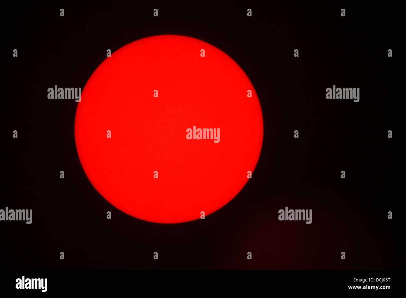 Red Disc of the Sun Stock Photo - Alamy