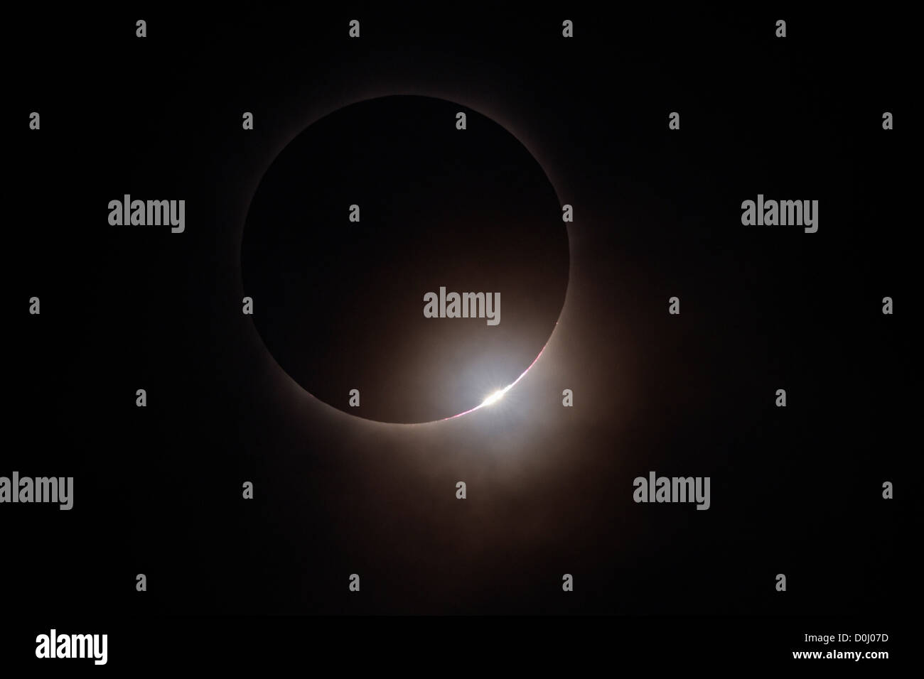 Baily's Beads During Solar Eclipse Stock Photo - Alamy