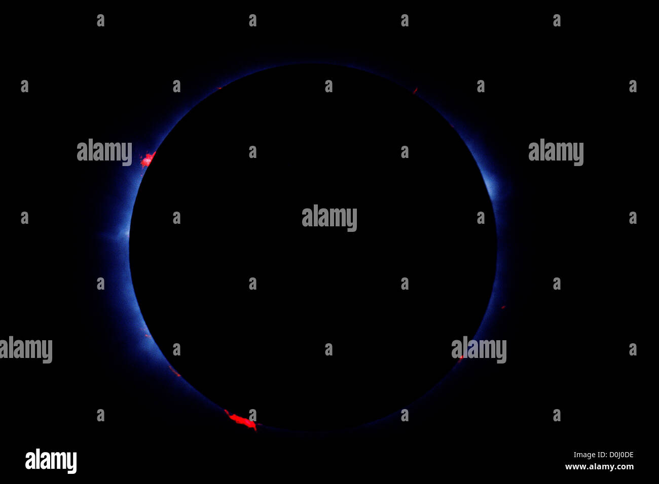Solar Prominences During Eclipse Stock Photo - Alamy