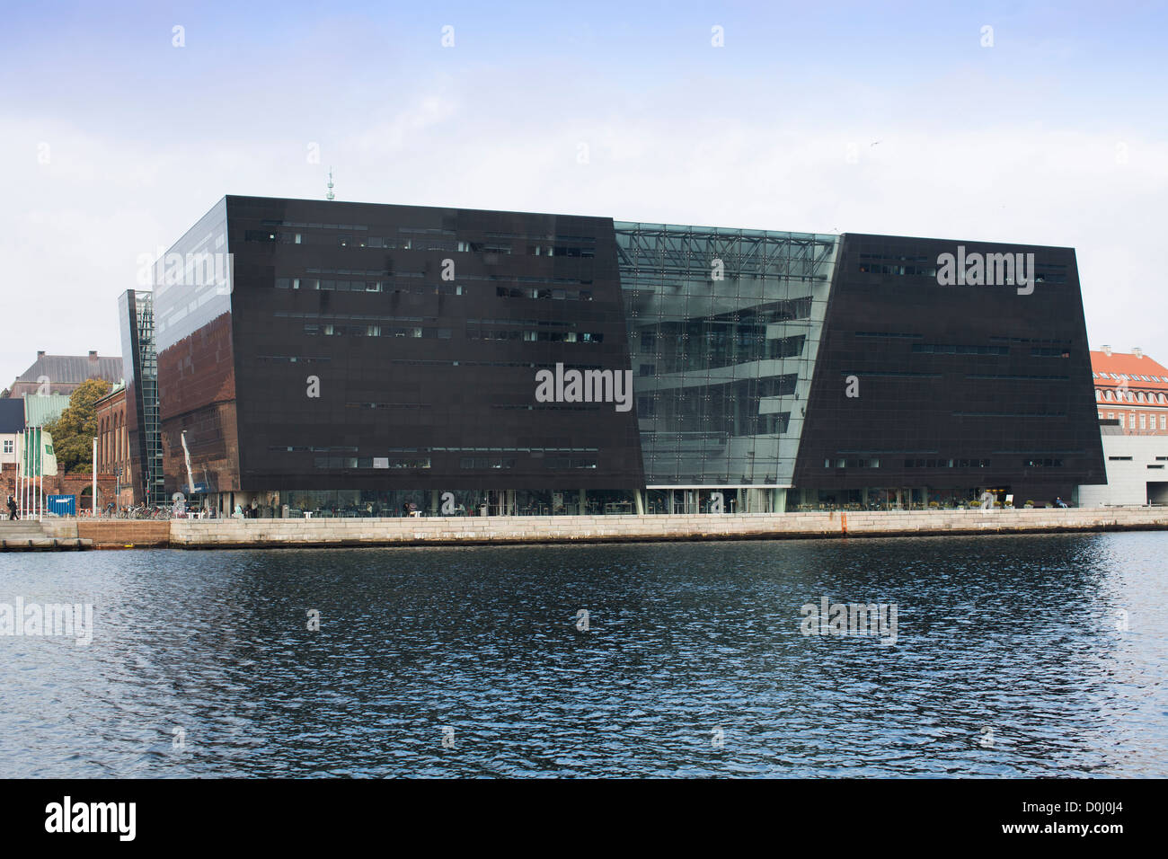 The Royal Library in Copenhagen, Denmark. The Black Diamond building ...