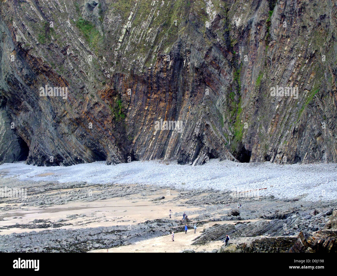 A view of Warren Beach Hartland Quay Devon UK Stock Photo - Alamy