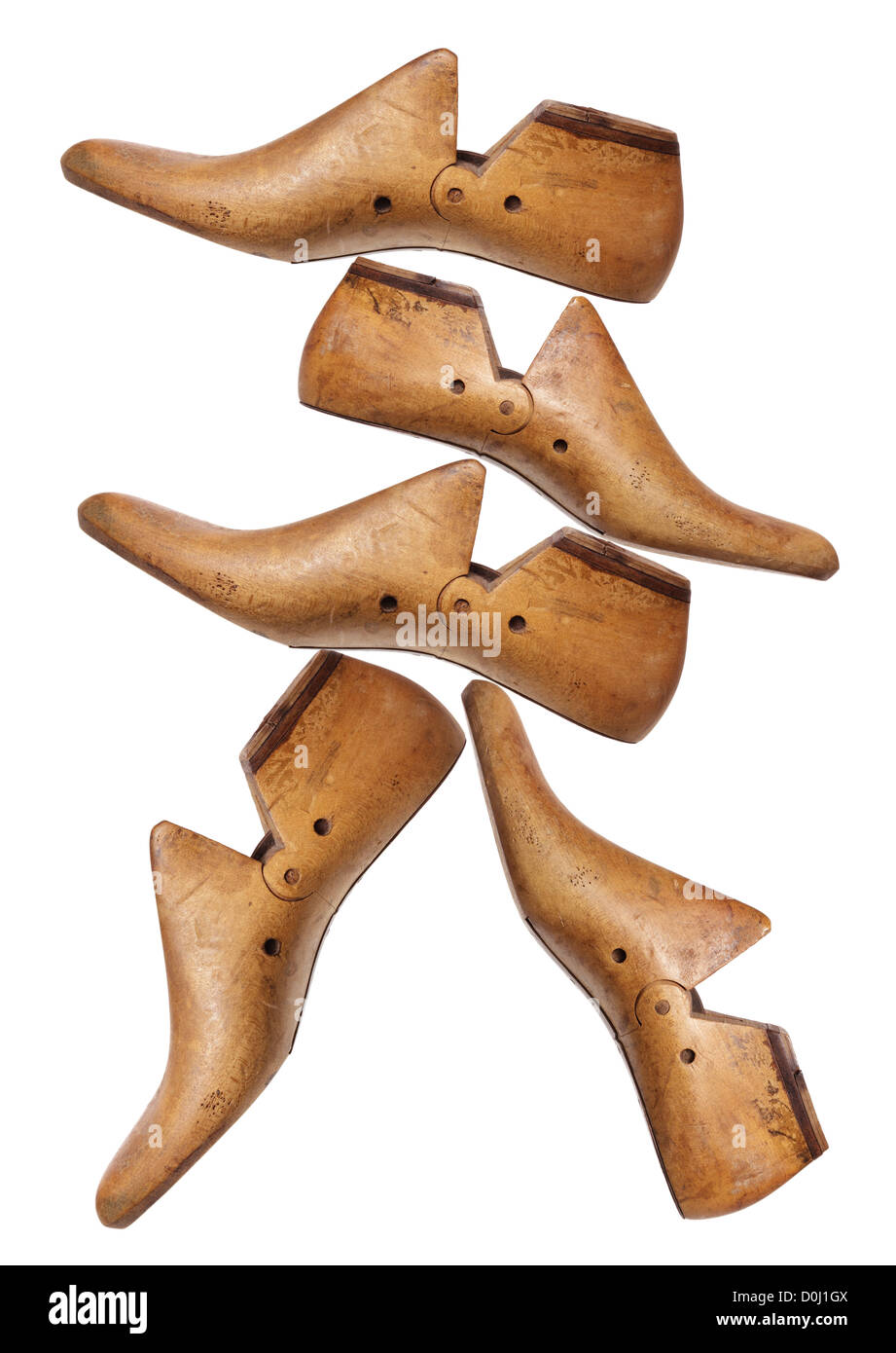 Stack of Shoe Lasts Stock Photo - Alamy