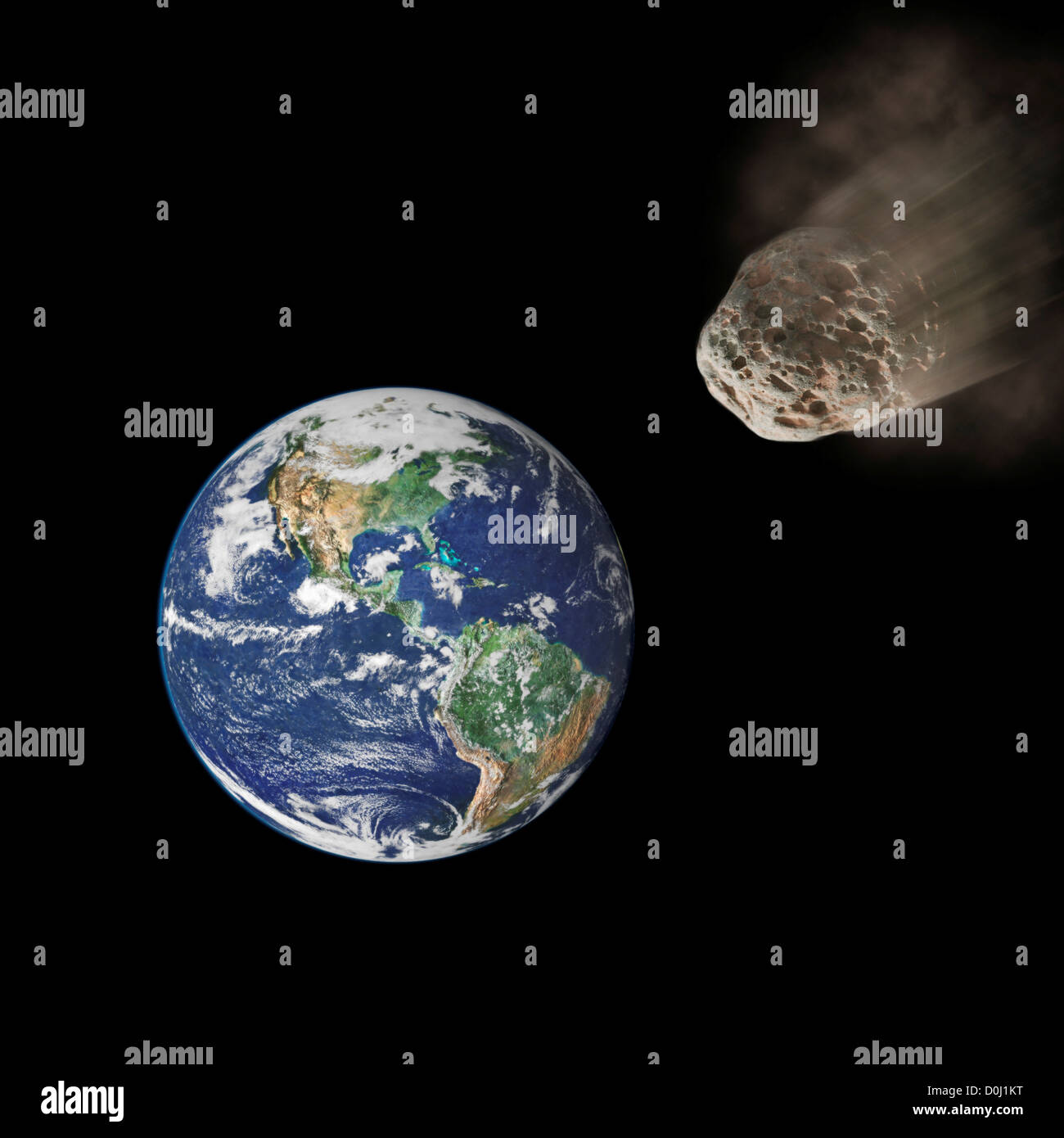 Asteroid approaching earth hi-res stock photography and images - Alamy
