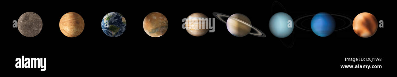 The nine planets hi-res stock photography and images - Alamy