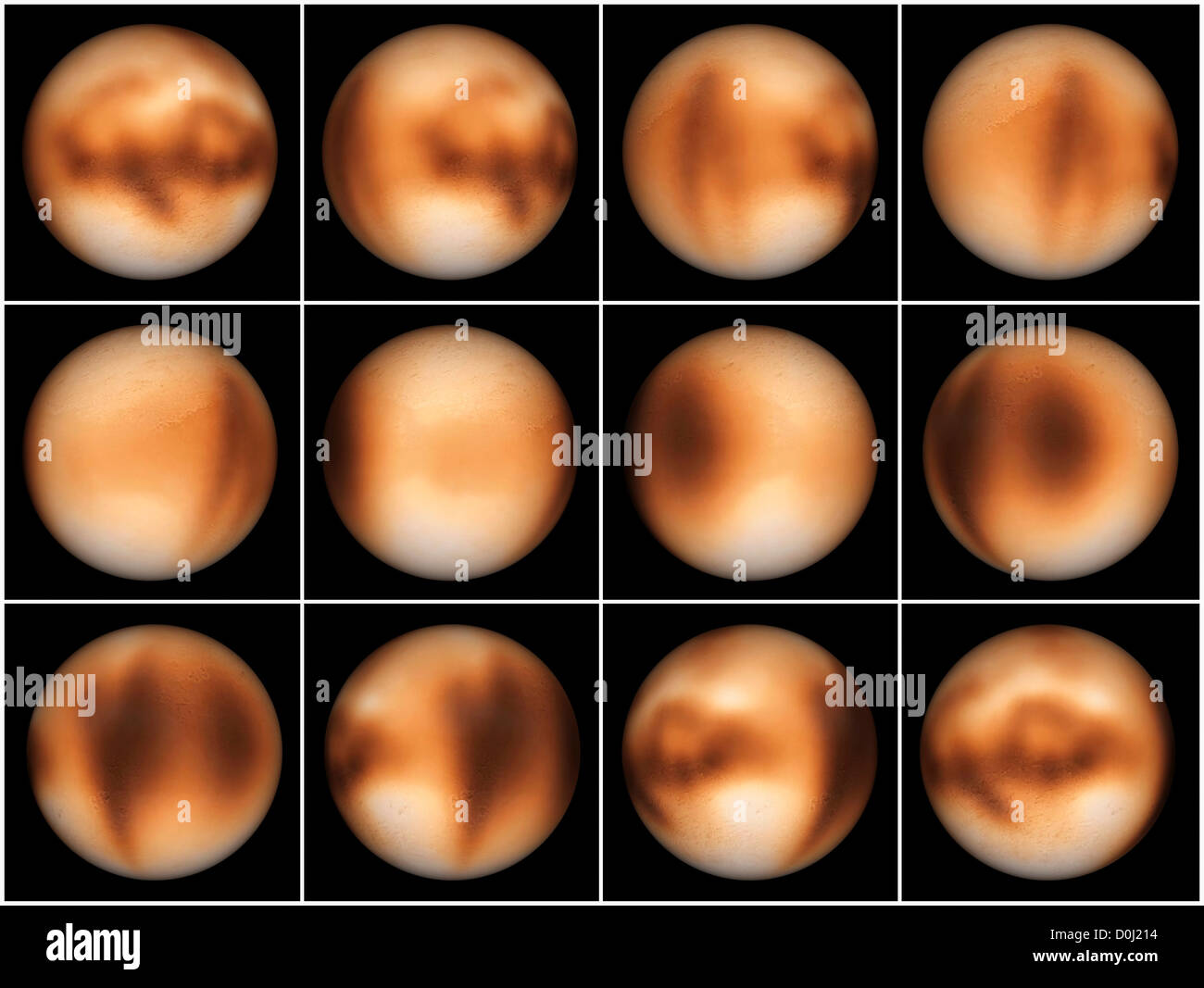 Digital Illustration of Pluto's Rotation Stock Photo - Alamy