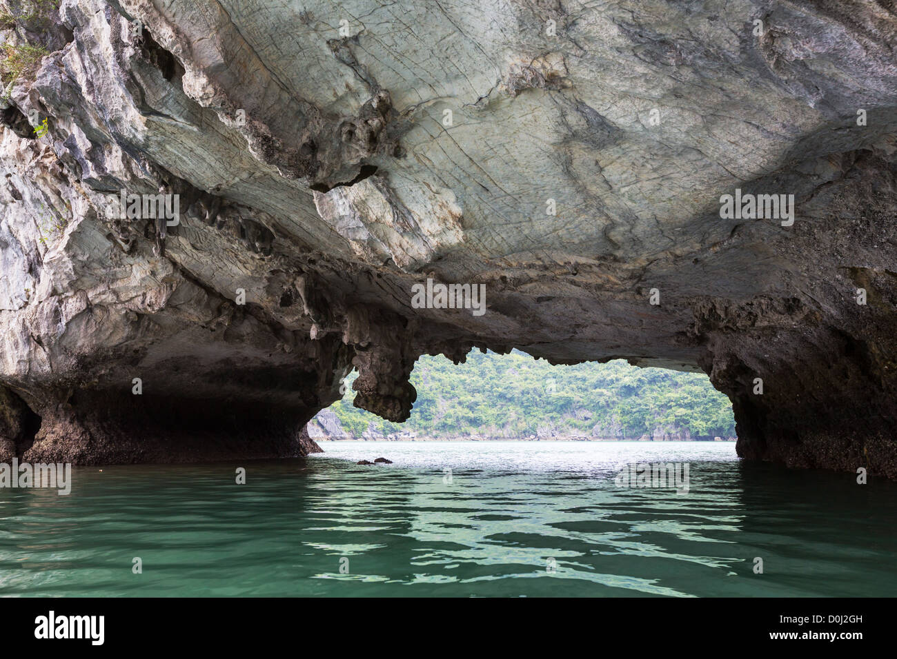 Grotto in Halong Bay,Vietnam Stock Photo - Alamy