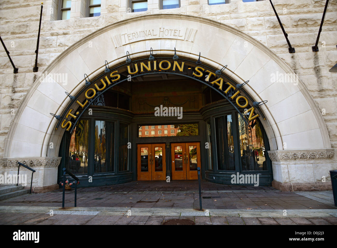 St. Louis Union Train Station Missouri MO Transportation Stock Photo ...