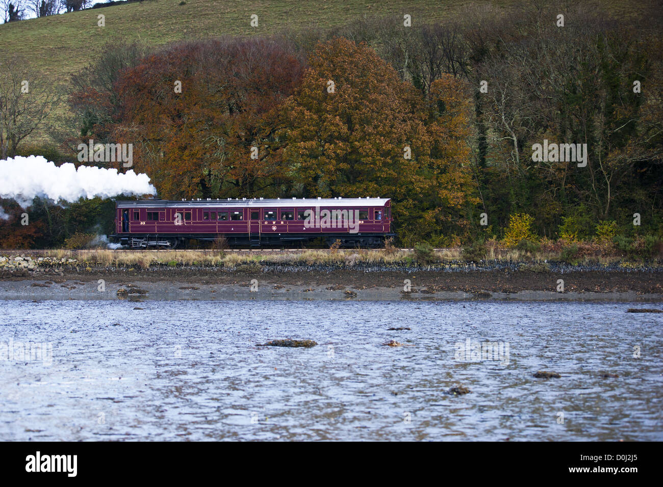 Railmotor on The Cornish Branch Line in Looe Stock Photo - Alamy
