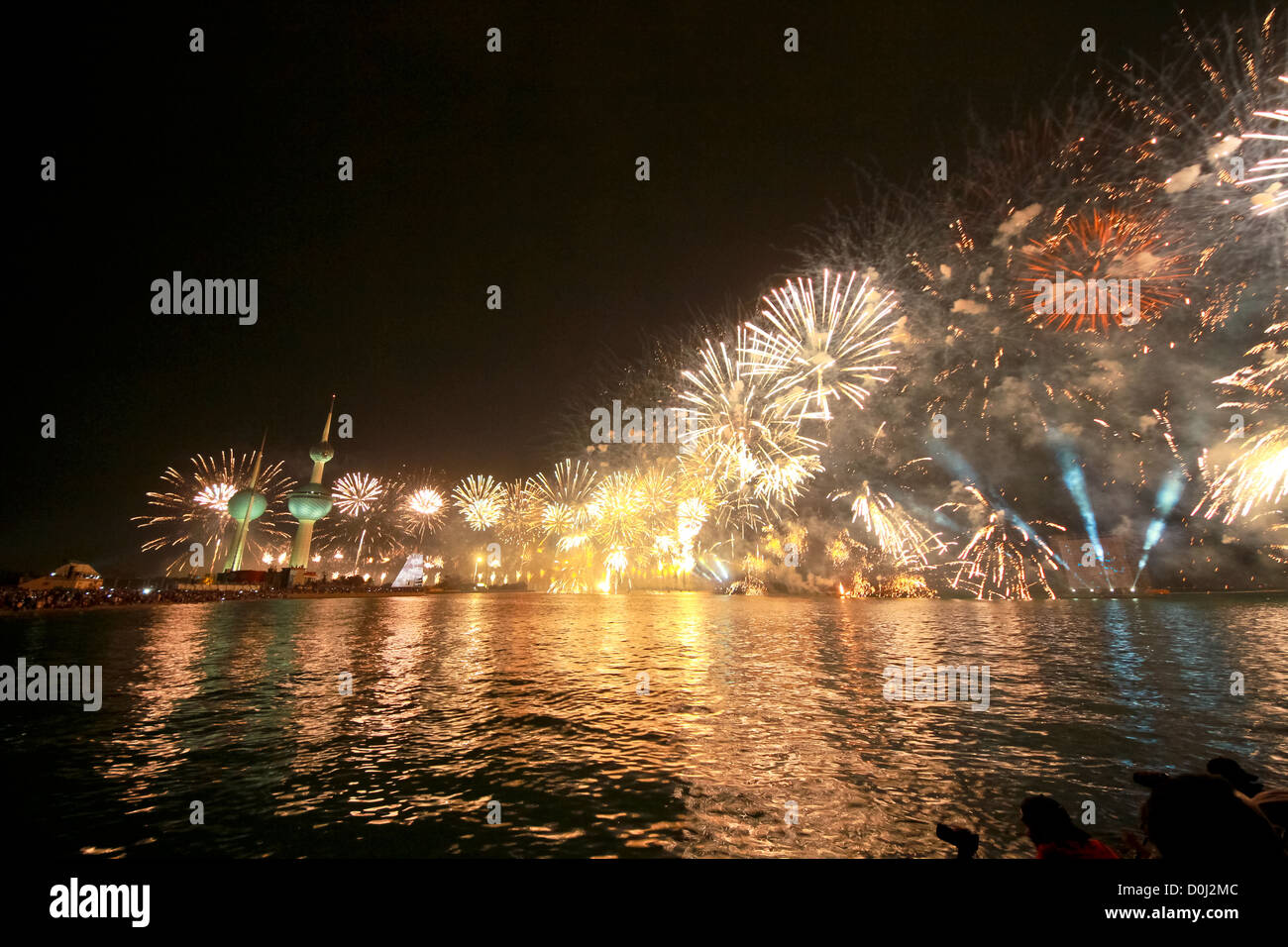 Kuwait Fireworks, Kuwait celebrated 50 years of constitution a ...