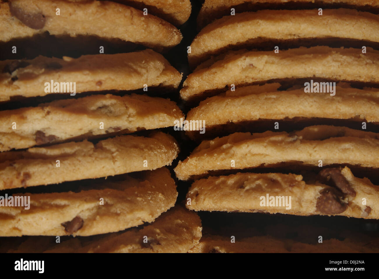 close up image of chocolate chip cookies Stock Photo - Alamy