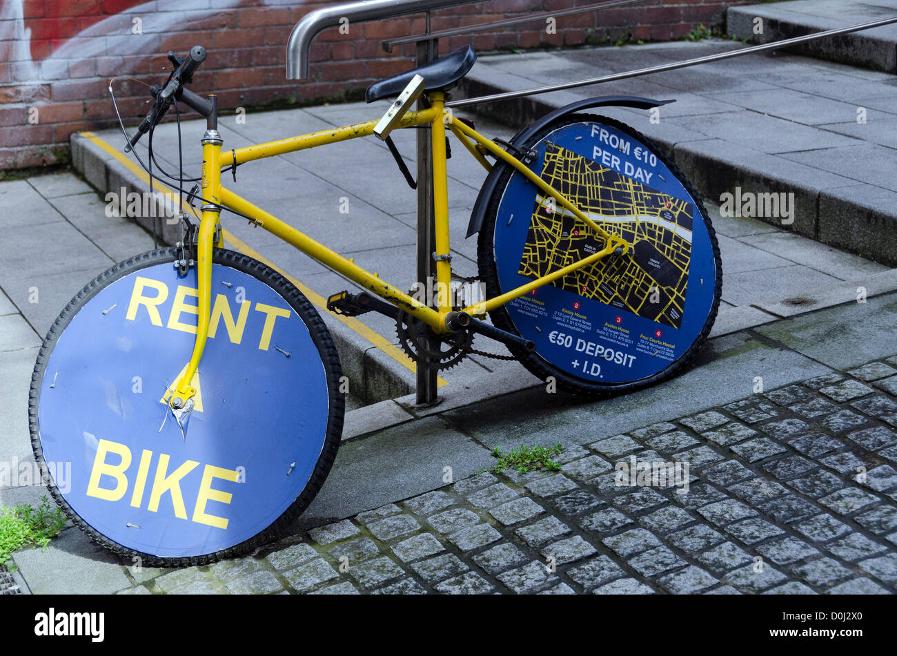 Rent bike in Ireland Stock Photo - Alamy