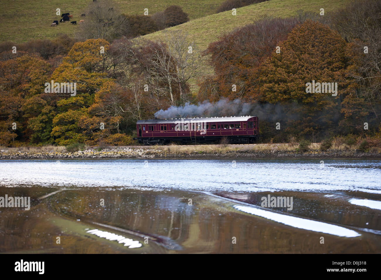 Railmotor on The Cornish Branch Line in Looe Stock Photo - Alamy