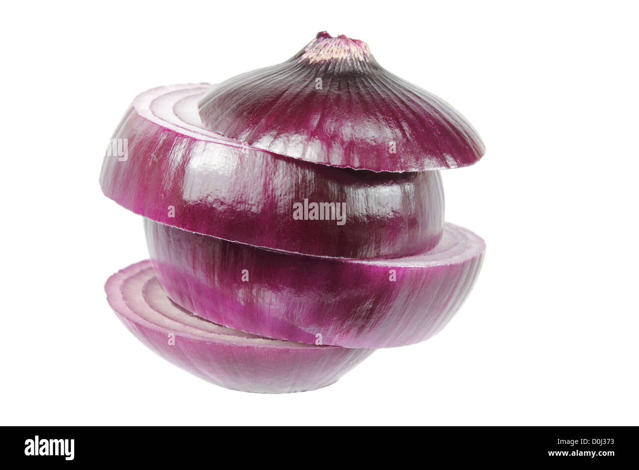 Sliced Red Onion Stock Photo - Alamy