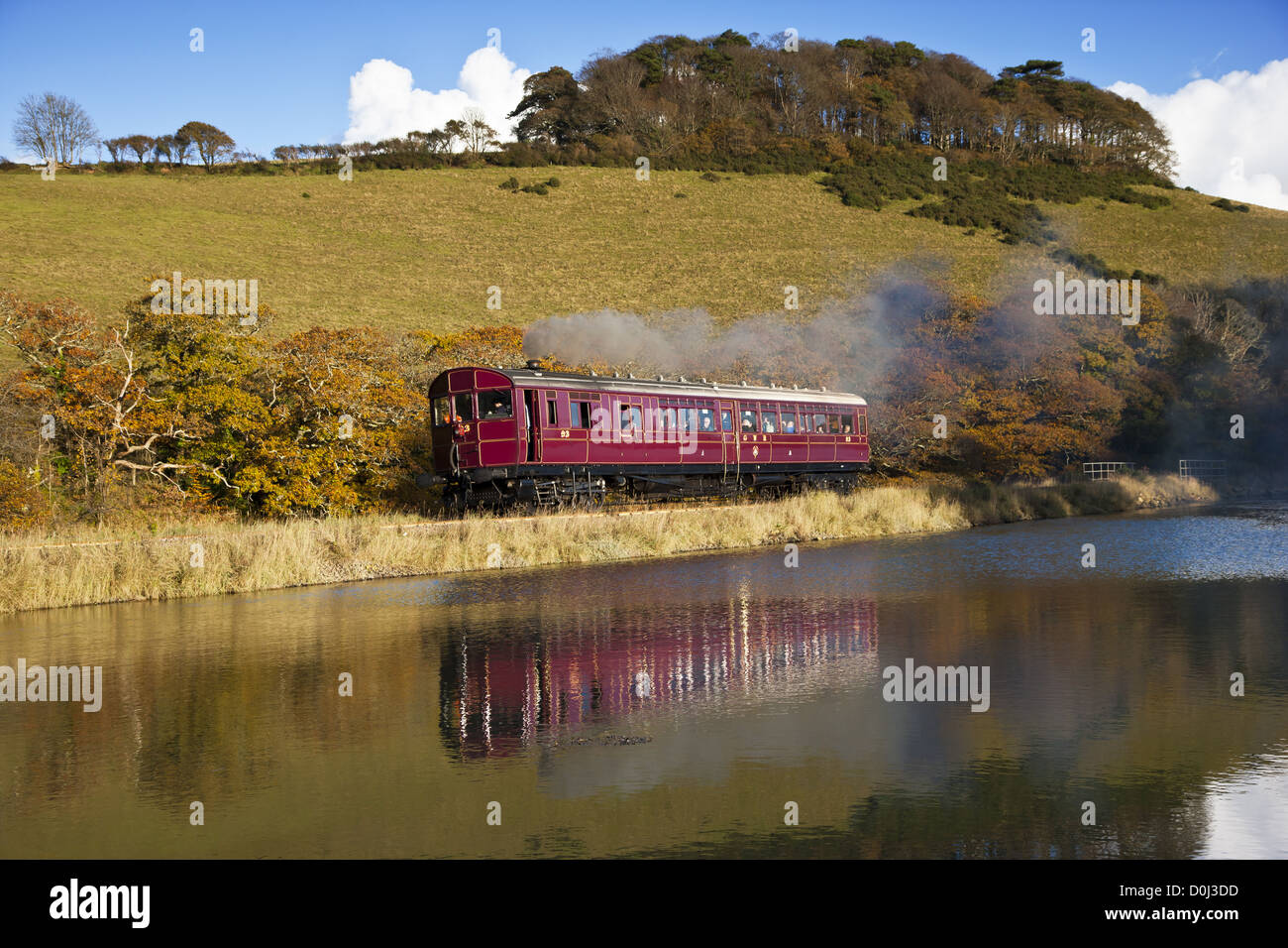 Railmotor on The Cornish Branch Line in Looe Stock Photo - Alamy