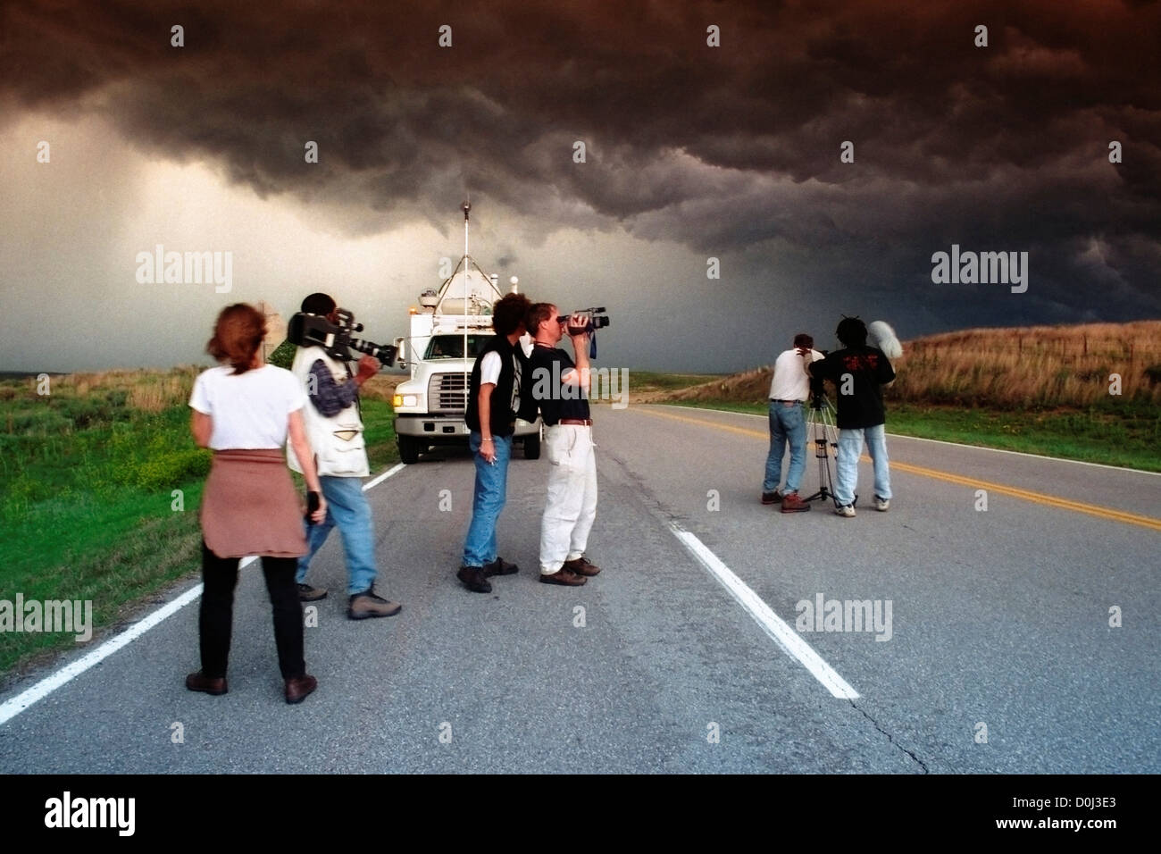 Storm Chasers in Action Stock Photo - Alamy