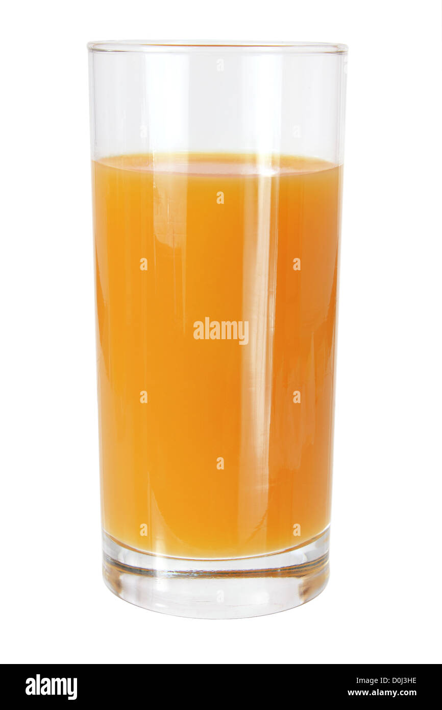 Glass of Orange Juice Stock Photo - Alamy
