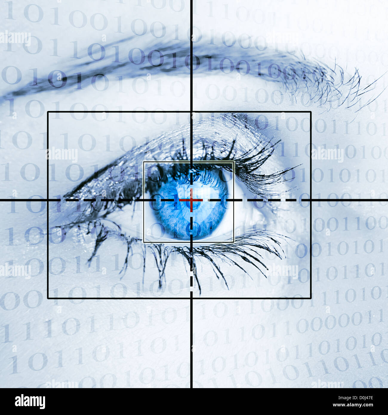 Eye system security identification Stock Photo - Alamy