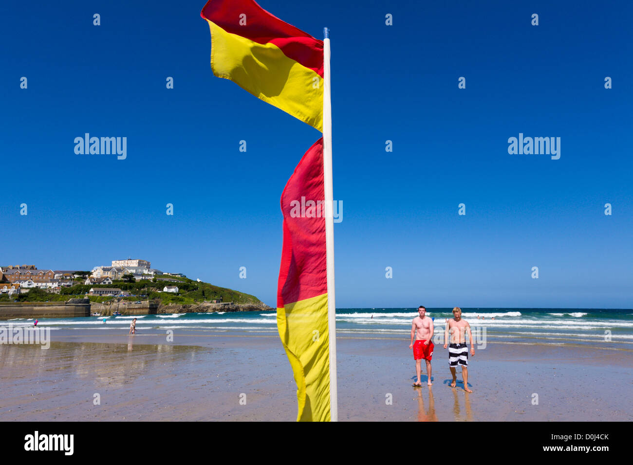 Newquay flag cornwall cornish hi-res stock photography and images - Alamy
