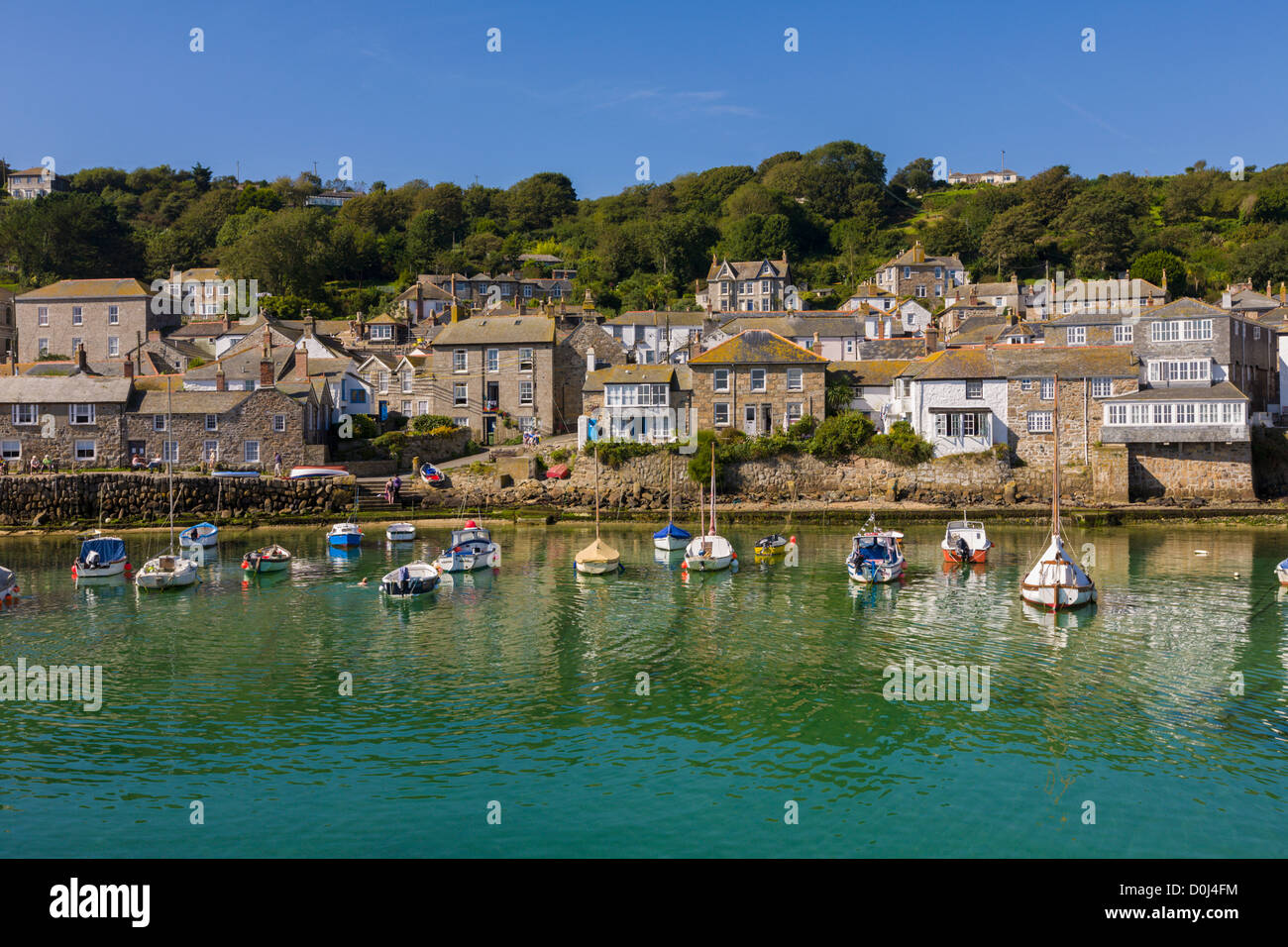 Cornwall england mousehole harbour wall hi-res stock photography and ...