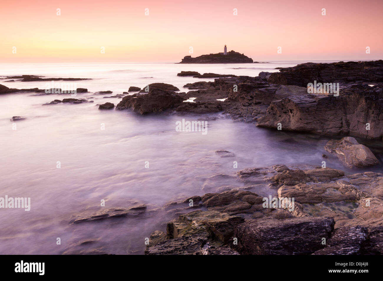 Seascape lighthouse coast sunset hi-res stock photography and images ...