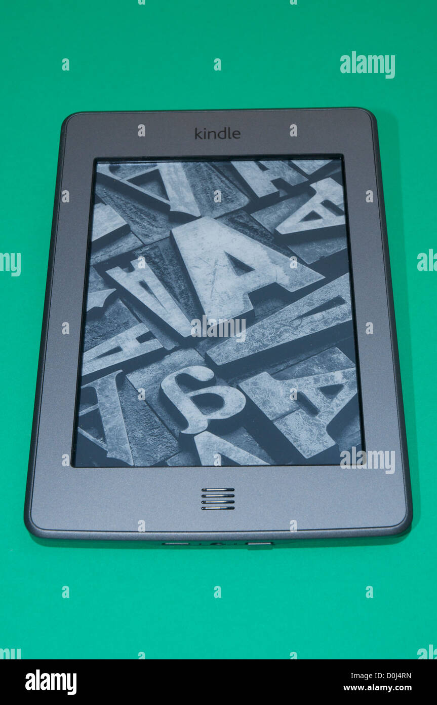 Kindle Touch front screen view Stock Photo - Alamy