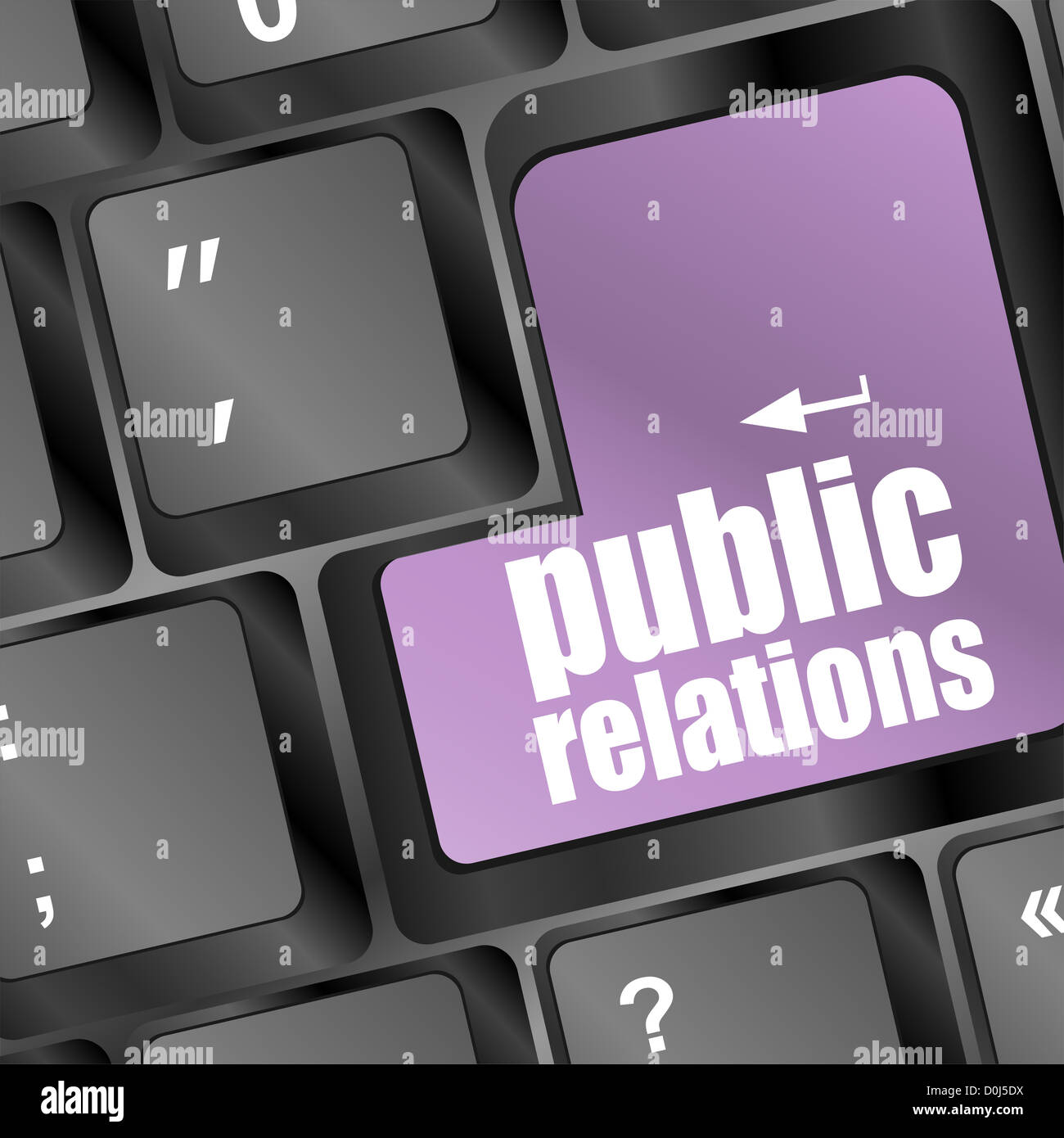 computer keyboard with public relations pr button Stock Photo - Alamy