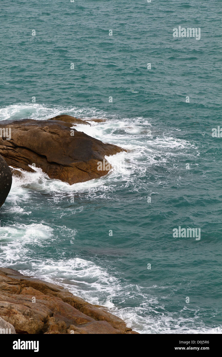 Rocks in the Ocean on Lamai Beach on Ko Samui, Thailand Stock Photo - Alamy