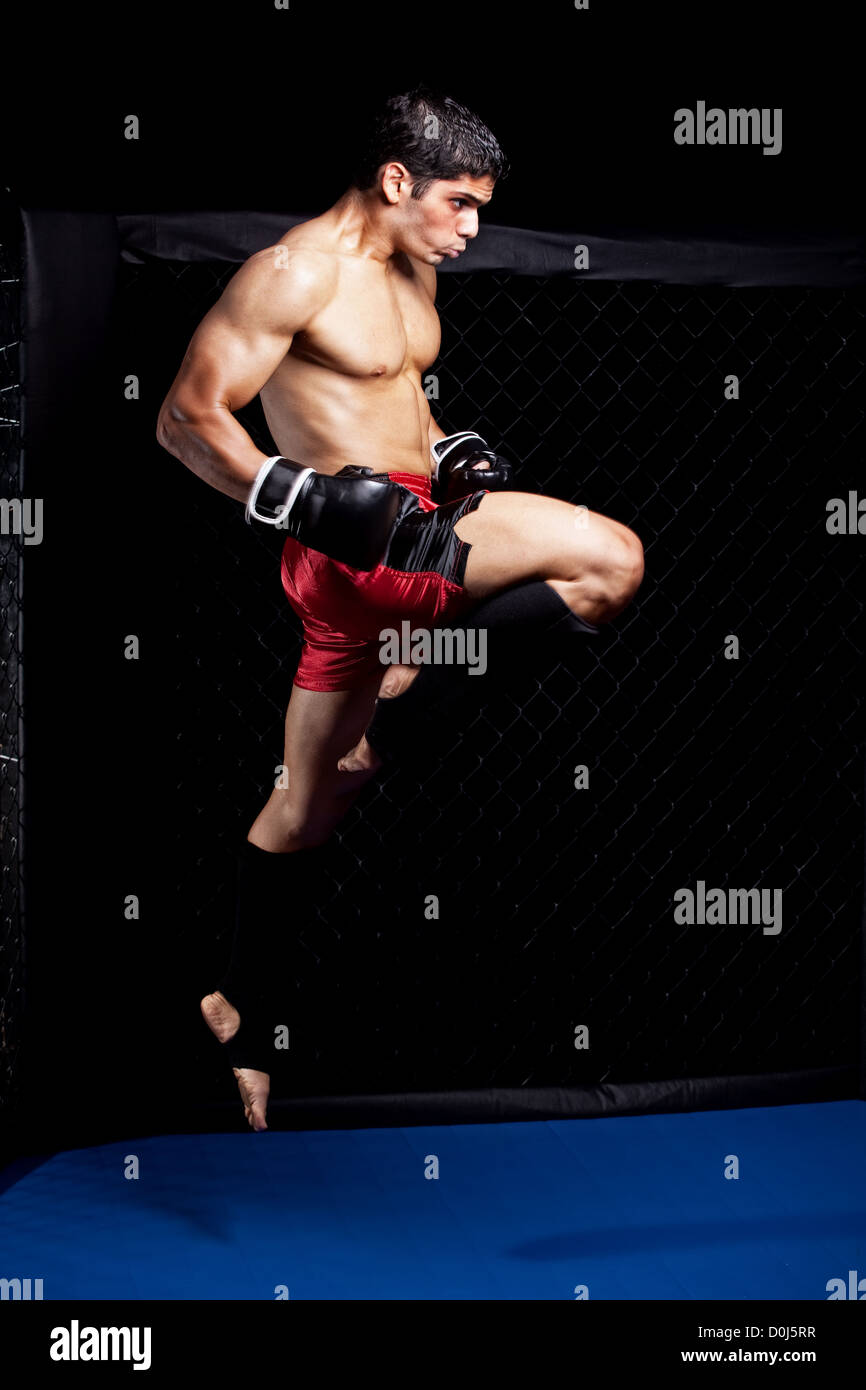 Mixed martial artist before a fight Stock Photo - Alamy