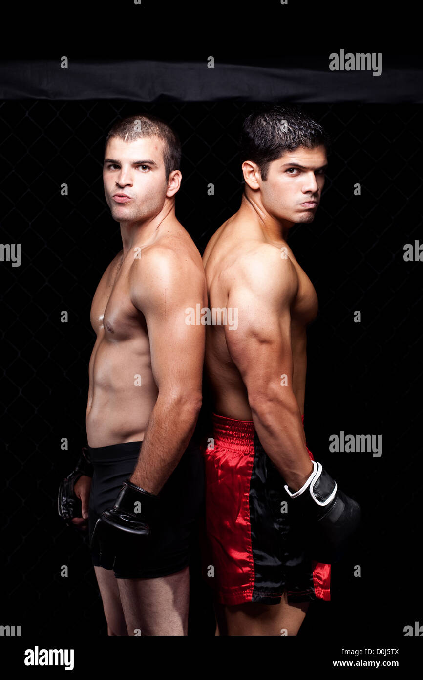 Mixed martial artists fight hi-res stock photography and images - Alamy