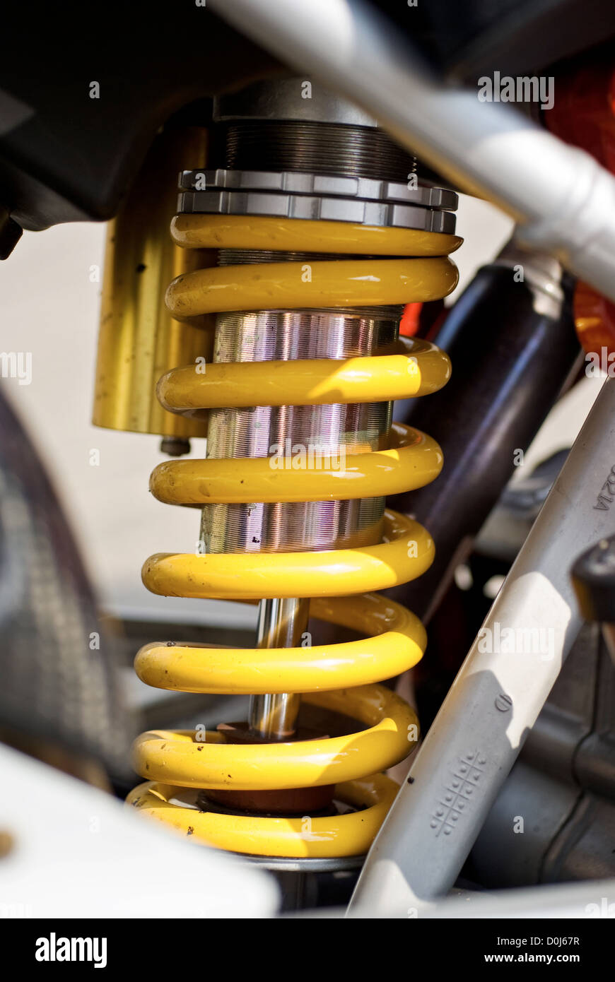Yellow shock absorber hi-res stock photography and images - Alamy