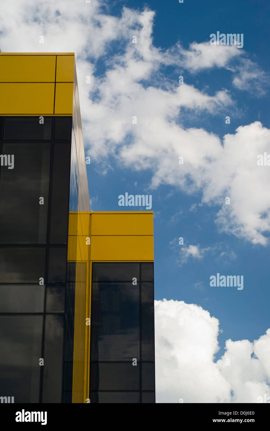 modern yellow building Stock Photo - Alamy