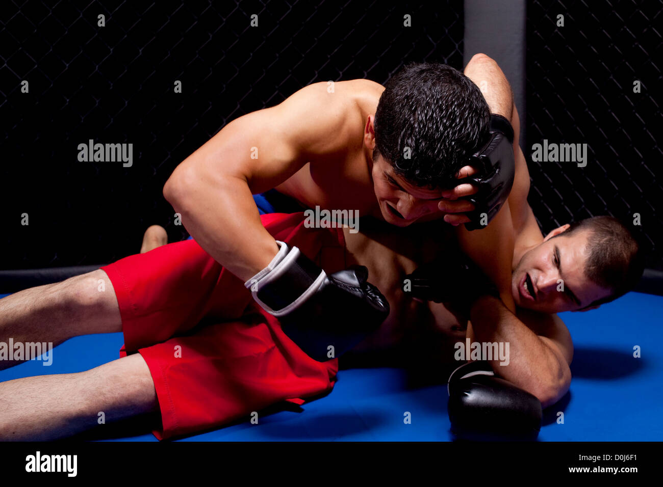 Mixed martial artists fight hi-res stock photography and images - Alamy