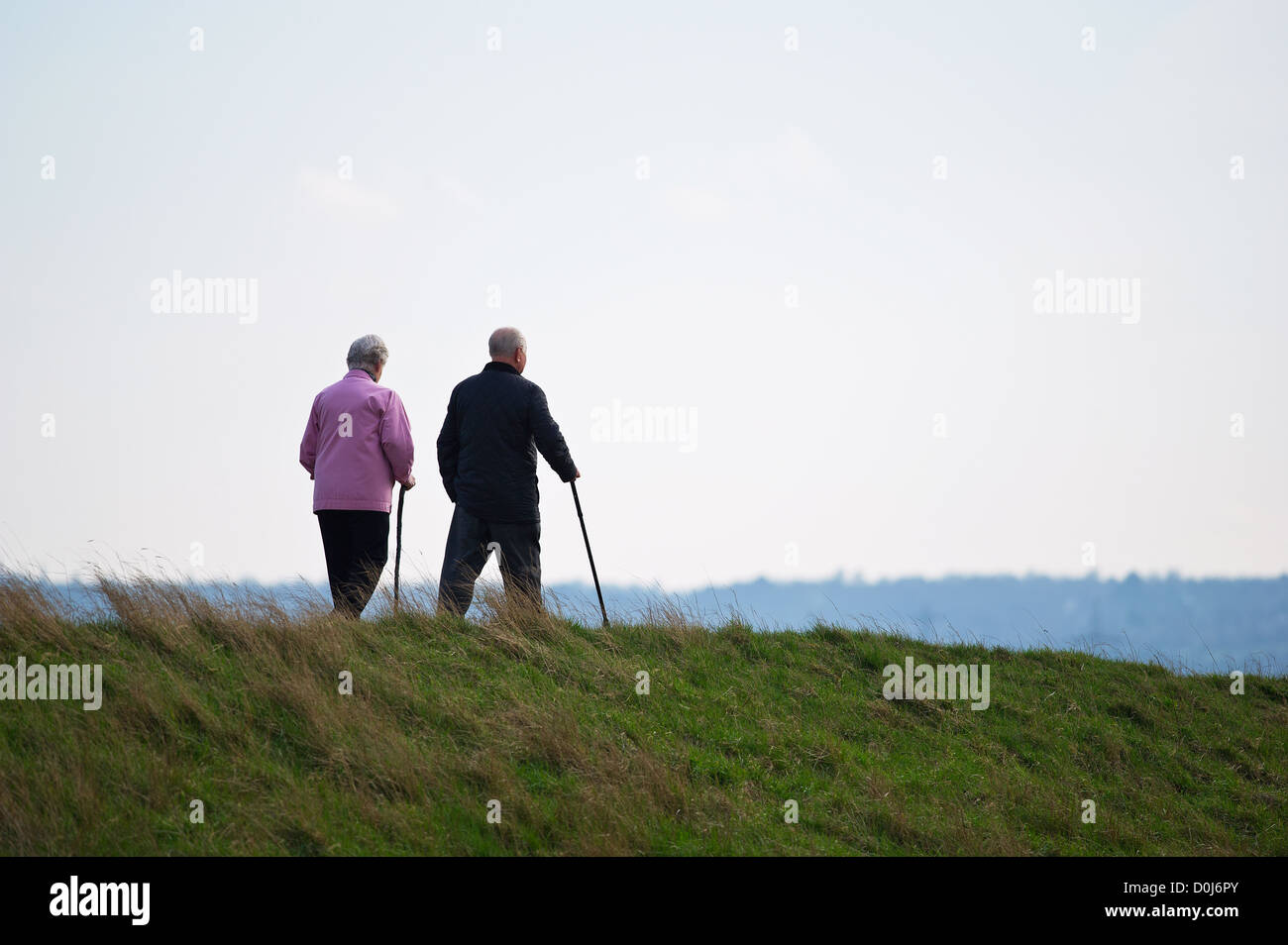 Older man walking along track hi-res stock photography and images - Alamy