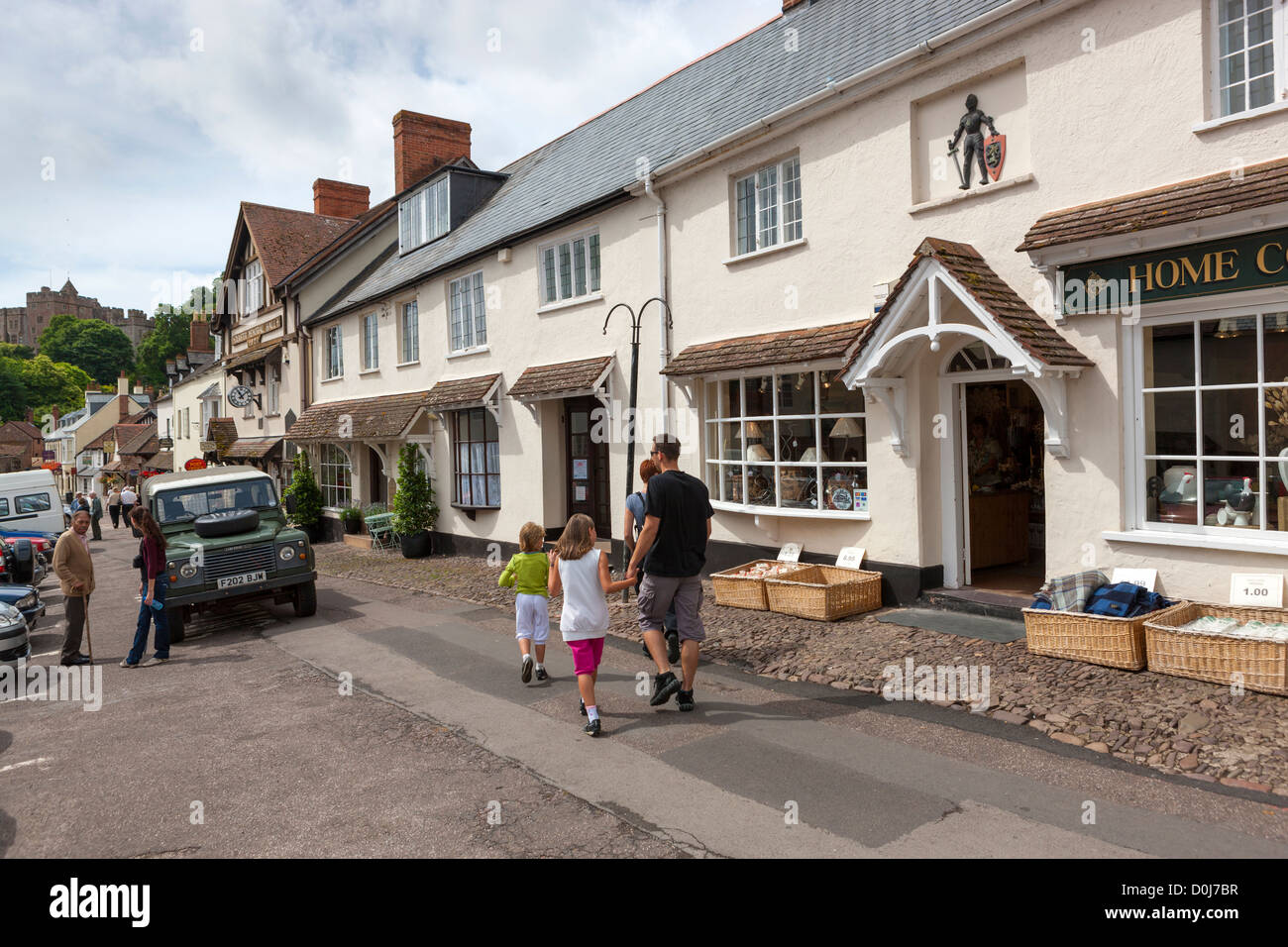 Medieval village of Dunster, Exmoor National Park Stock Photo - Alamy