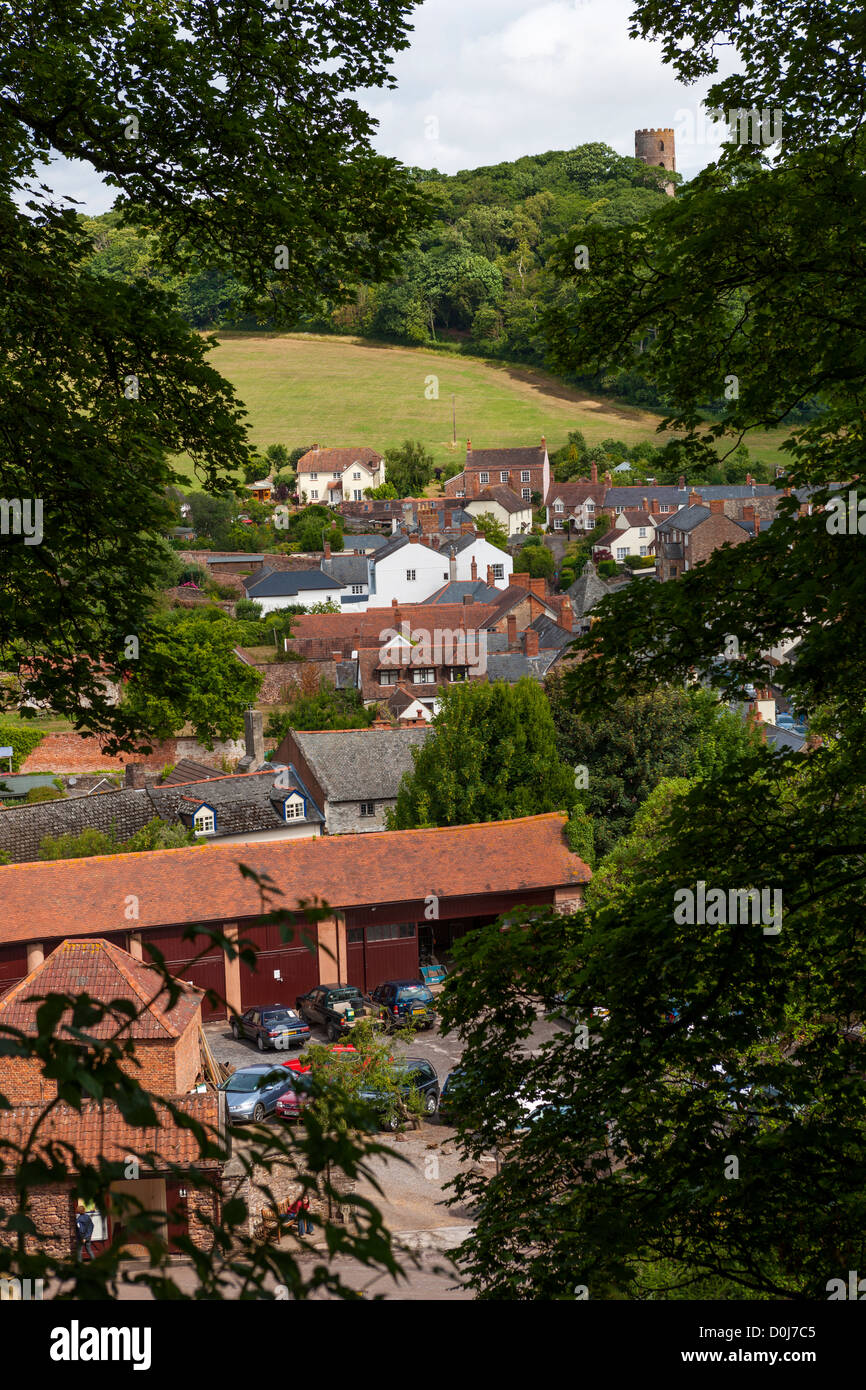 Medieval village of Dunster, Exmoor National Park Stock Photo - Alamy