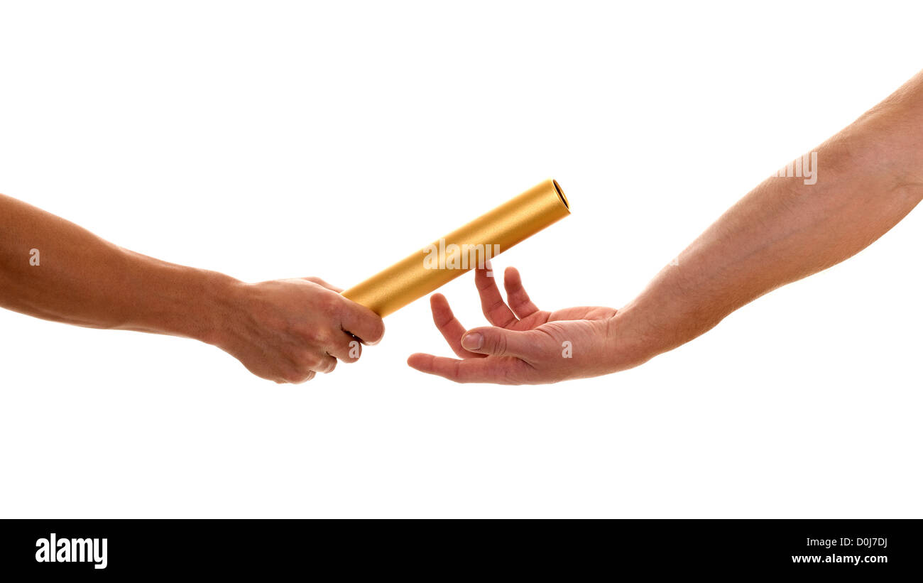 Passing the Baton Stock Photo - Alamy