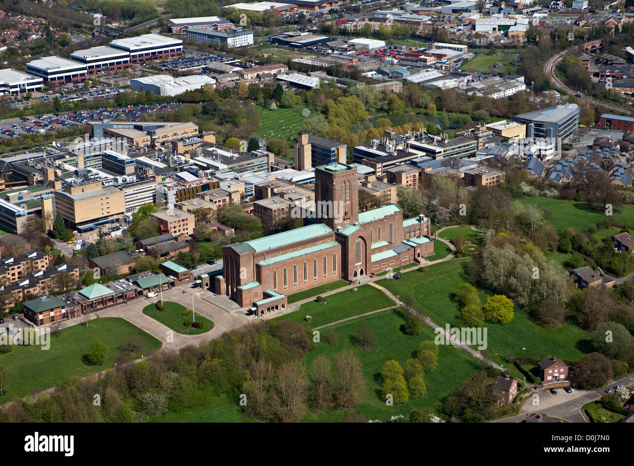 Aerial view guildford hi-res stock photography and images - Alamy
